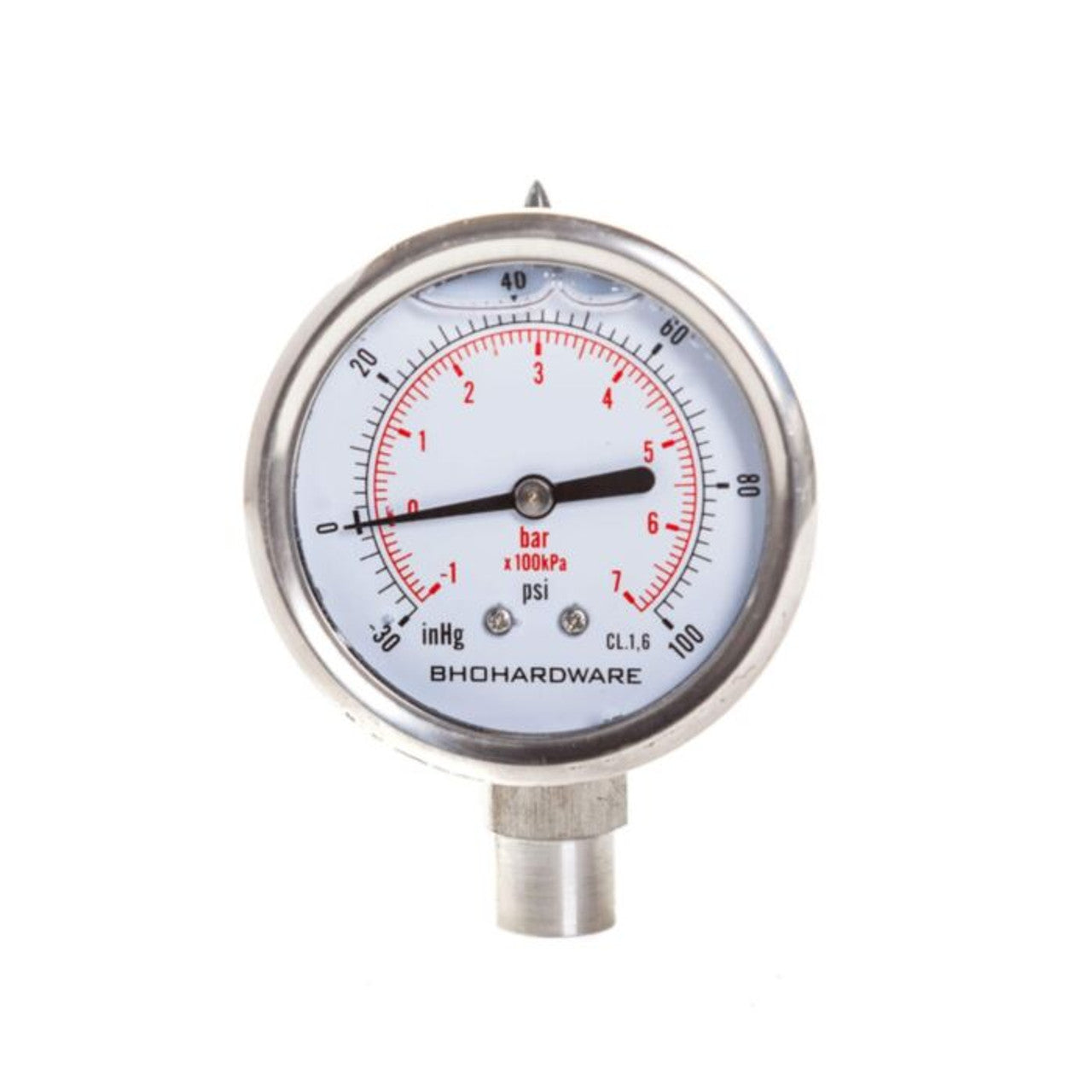 Vacuum Gauge Dual Scale inHg PSI Bar | 1/4" NPT – Botanical Health Oils ...